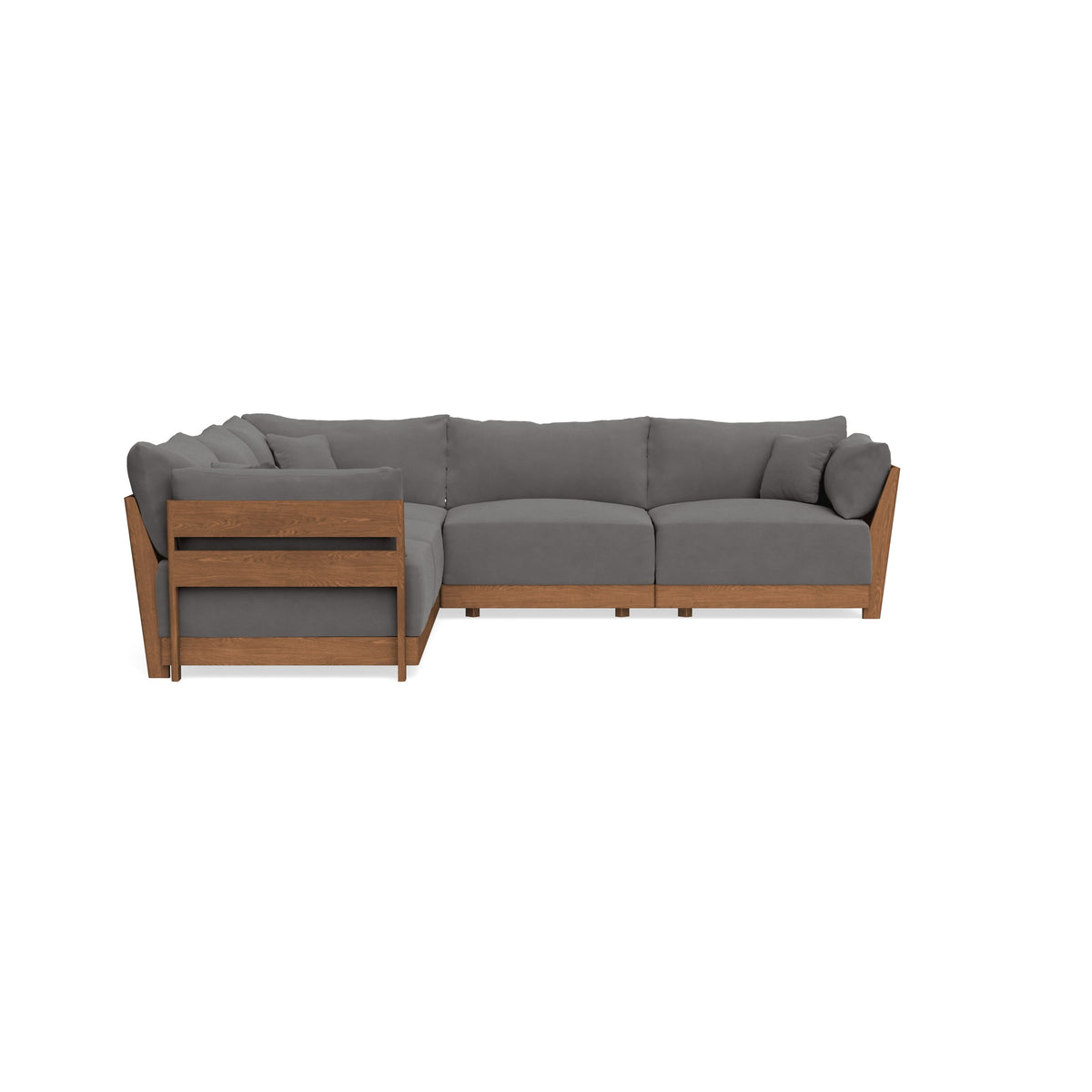 Modular Bondi Espresso 5-Seater Corner Sectional in Burnt Ember | Clas – Inside Weather