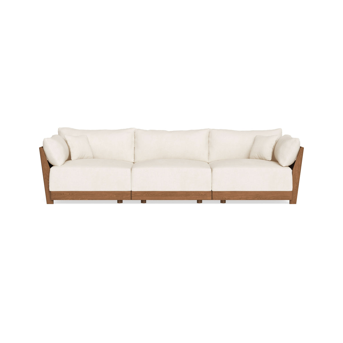 Modular Bondi Espresso 3-Seater Sofa in Powder | Memory Foam Blend – Inside Weather