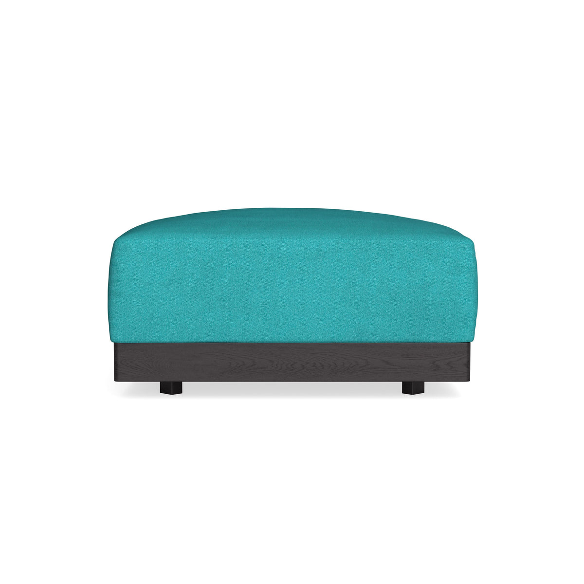 Modular Bondi Black Ottoman in Pool | Memory Foam Blend – Inside Weather
