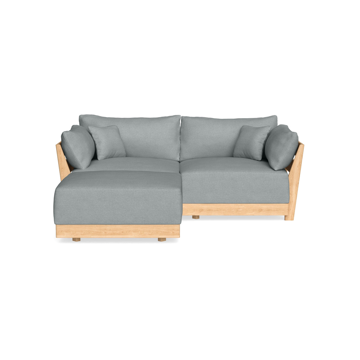 Slipcover Only - Modular Bondi 2-Seater Sectional in Light Steel ...