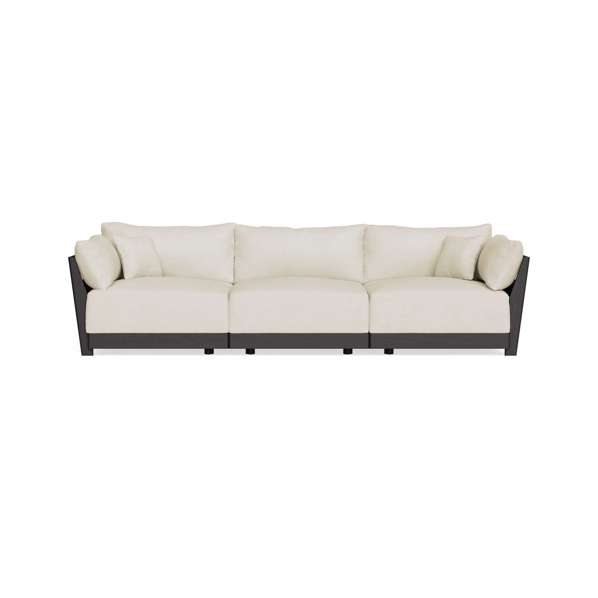 Modular Bondi Black 3-Seater Sofa in Mascarpone | Classic Blend ...