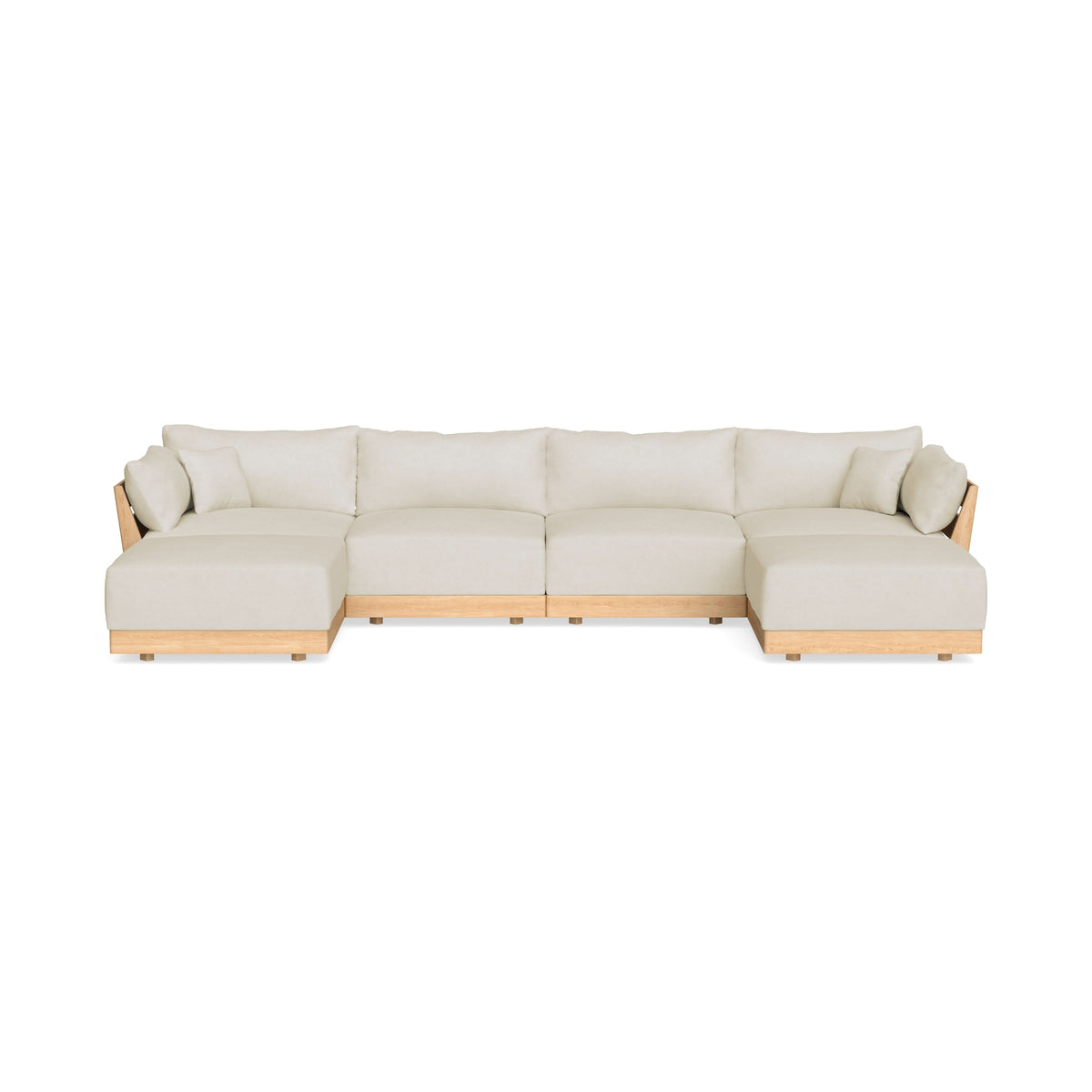 Slipcover Only Modular Bondi 4 Seater U Sectional In Mascarpone