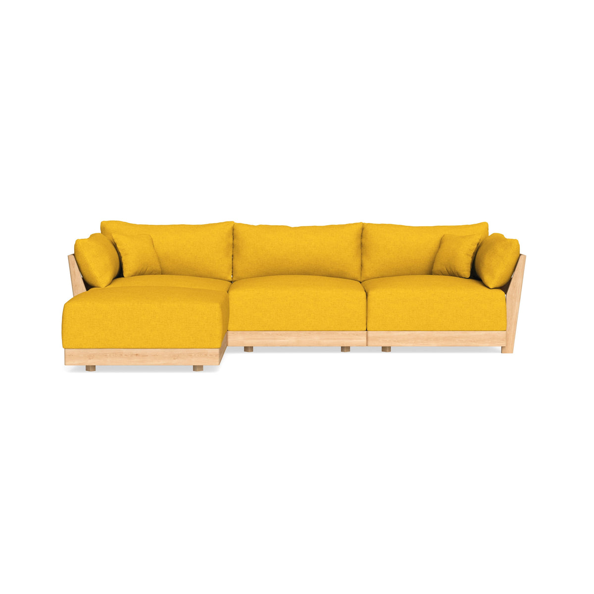 Slipcover Only Modular Bondi 3 Seater Sectional In Sunflower Inside