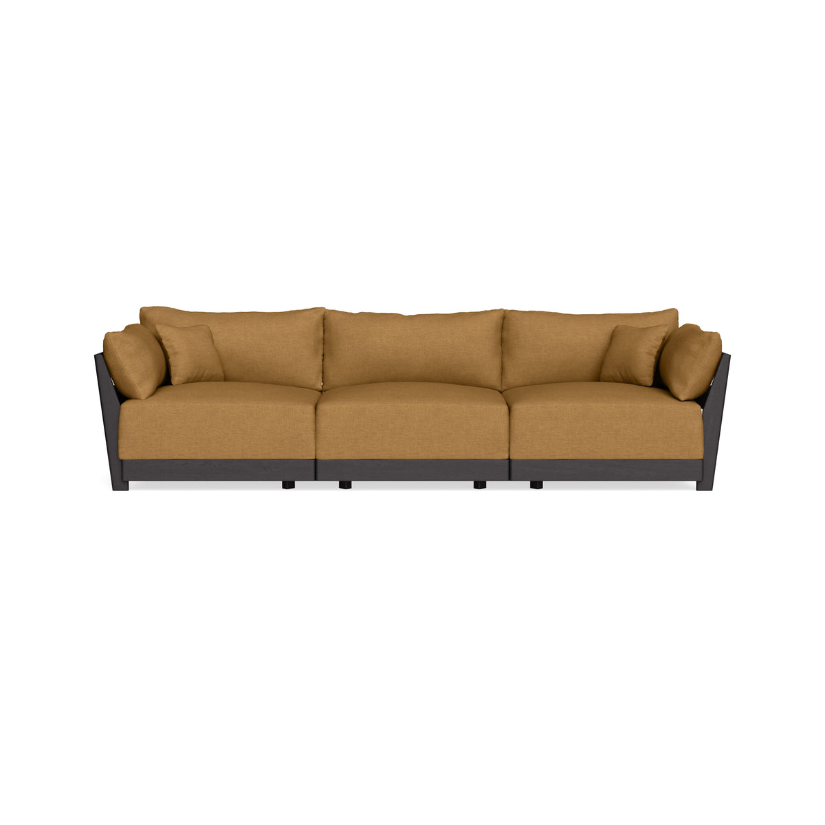 Modular Bondi Black 3-Seater Sofa in Dijon | Classic Blend – Inside Weather