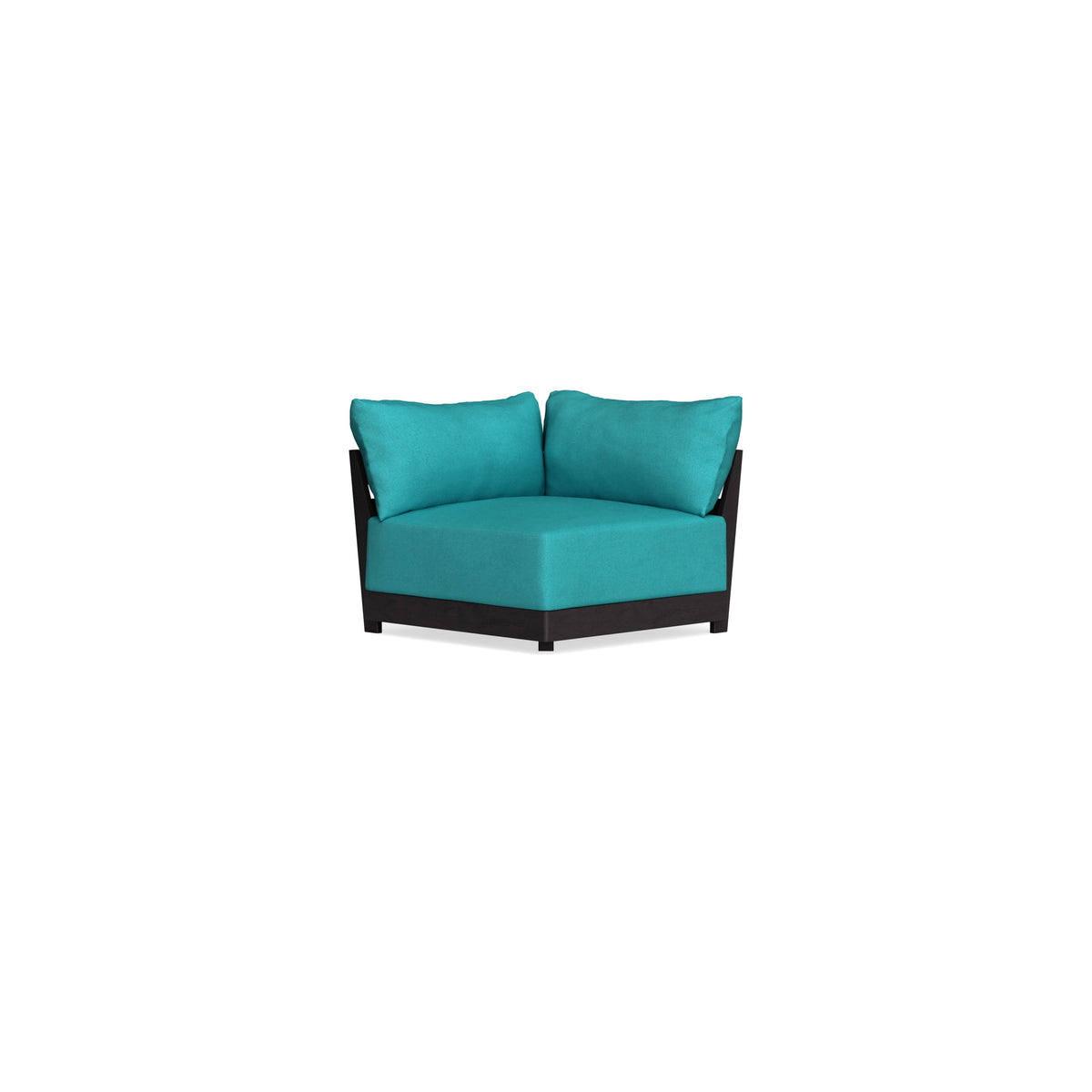 Modular Bondi Black Corner Chair in Pool | Classic Blend – Inside Weather