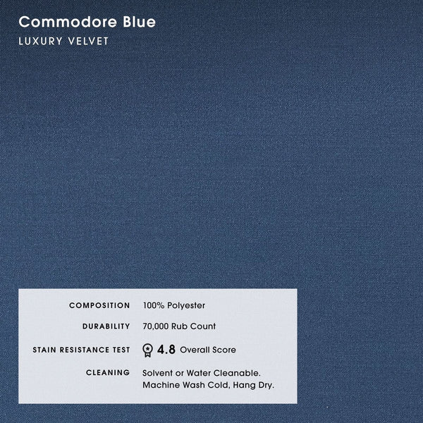 Modular Bondi Black 2-Seater Sofa in Commodore Blue | Classic Blend ...