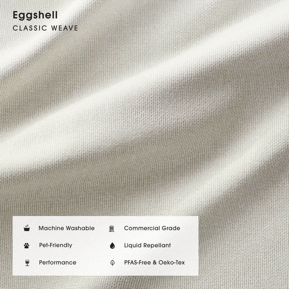 Modular Bondi Latte 3-Seater Sectional in Eggshell | Classic Blend ...