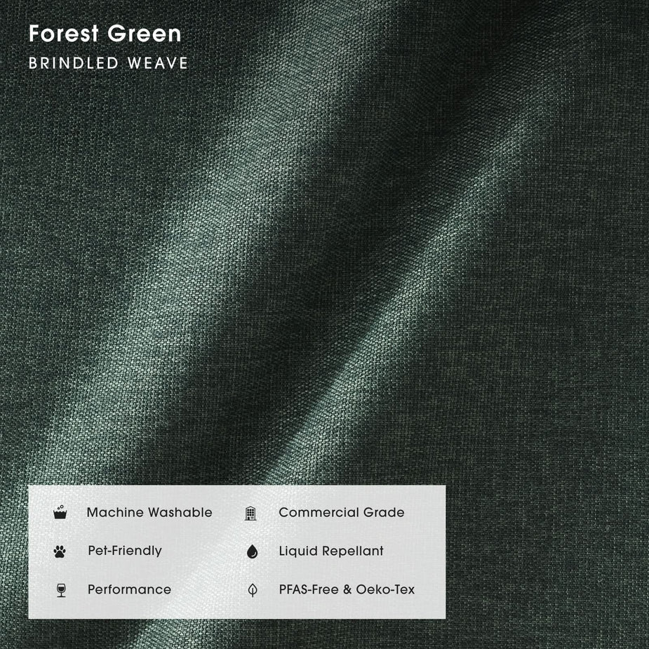 Modular Bondi Latte 3-Seater Sectional in Forest Green | Classic Blend – Inside Weather